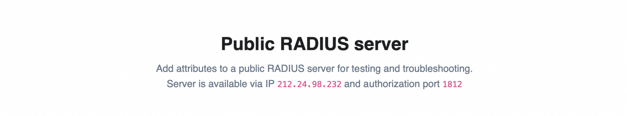 Public Radius Server Authentication with GWN Access Points
